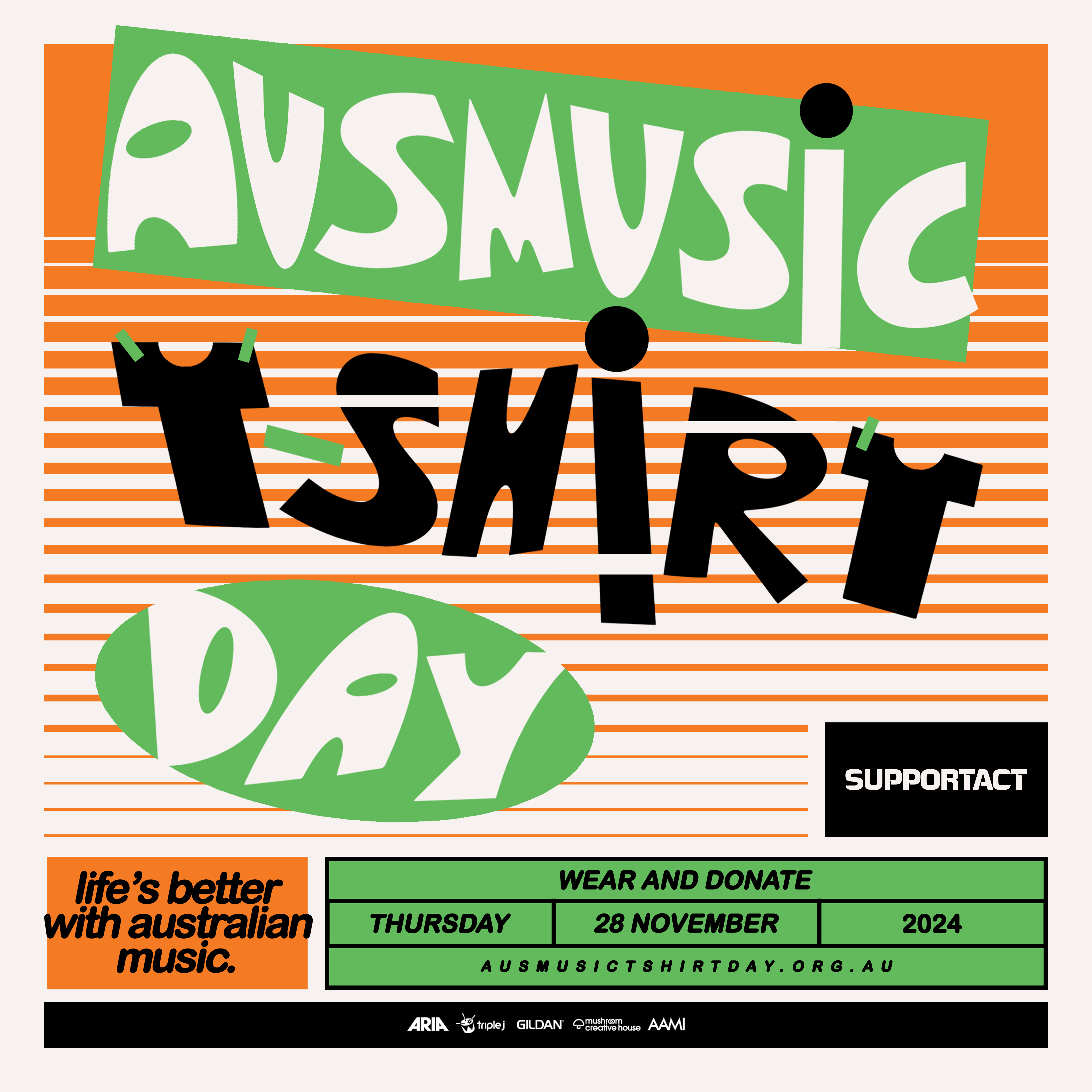 Aus Music T-Shirt Day - Fundraising Resources