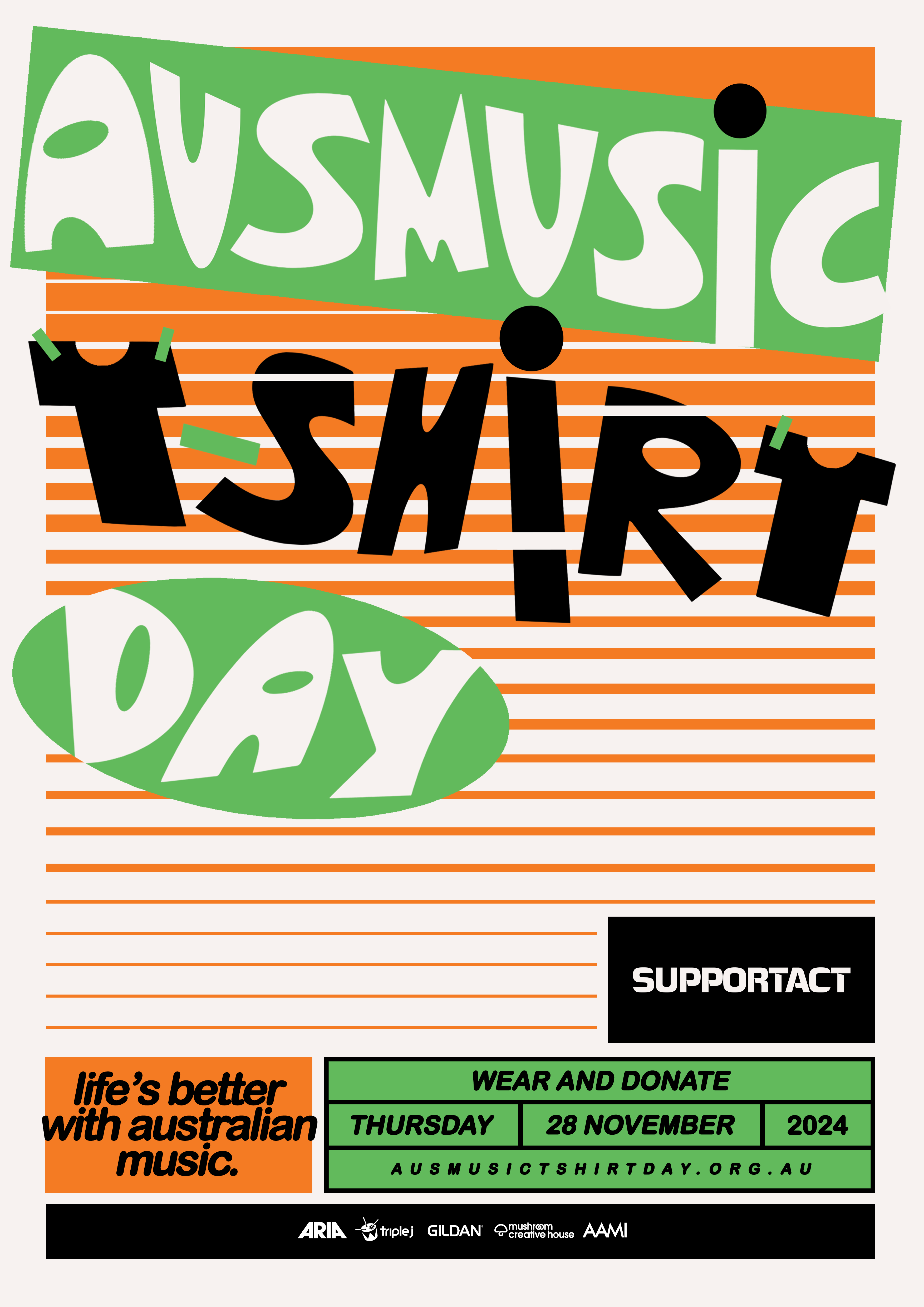 Aus Music T-Shirt Day - Fundraising Resources